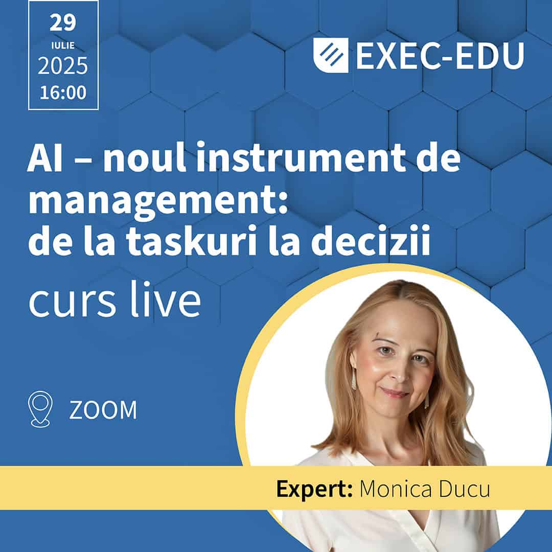 AI – noul instrument de management: de la taskuri la decizii - EXEC-EDU